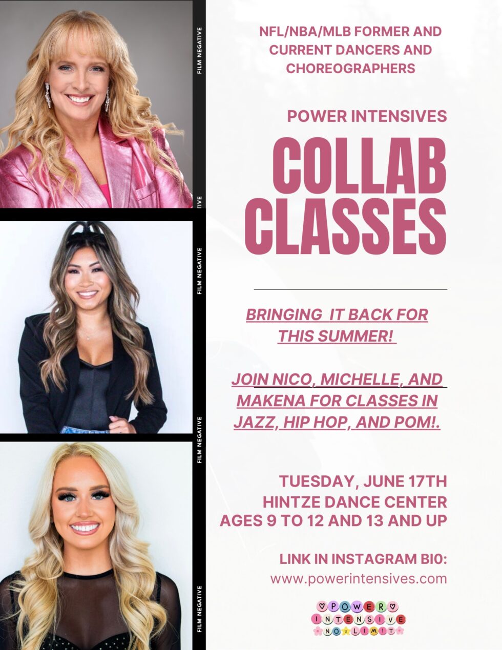 Intensives & Classes - Michelle Leagans Power Intensives